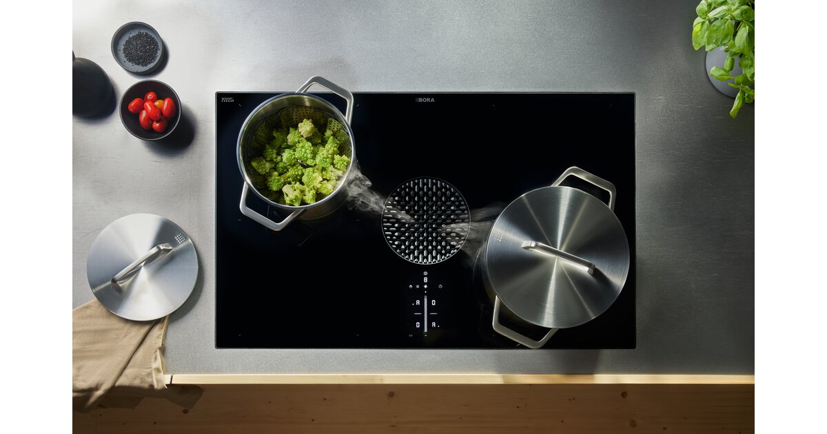 X Pure - Indução surface e exaustor de placa num só | BORA